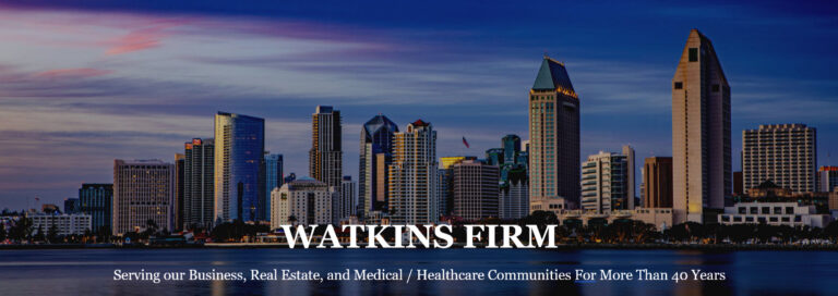 Watkins Firm - San Diego Business Attorney - Real Estate Lawyer